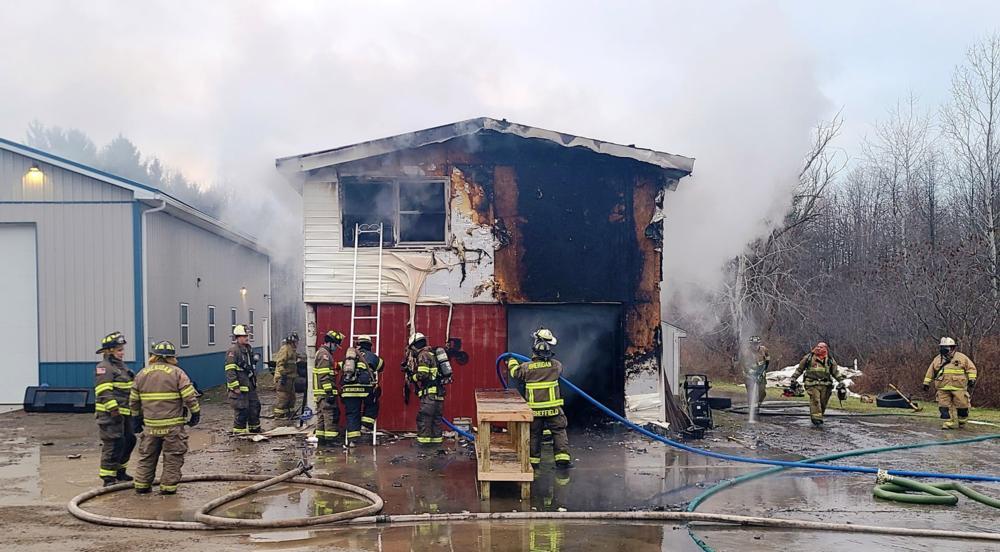 Firefighters Battle Garage Fire in Sheridan | Chautauqua Today