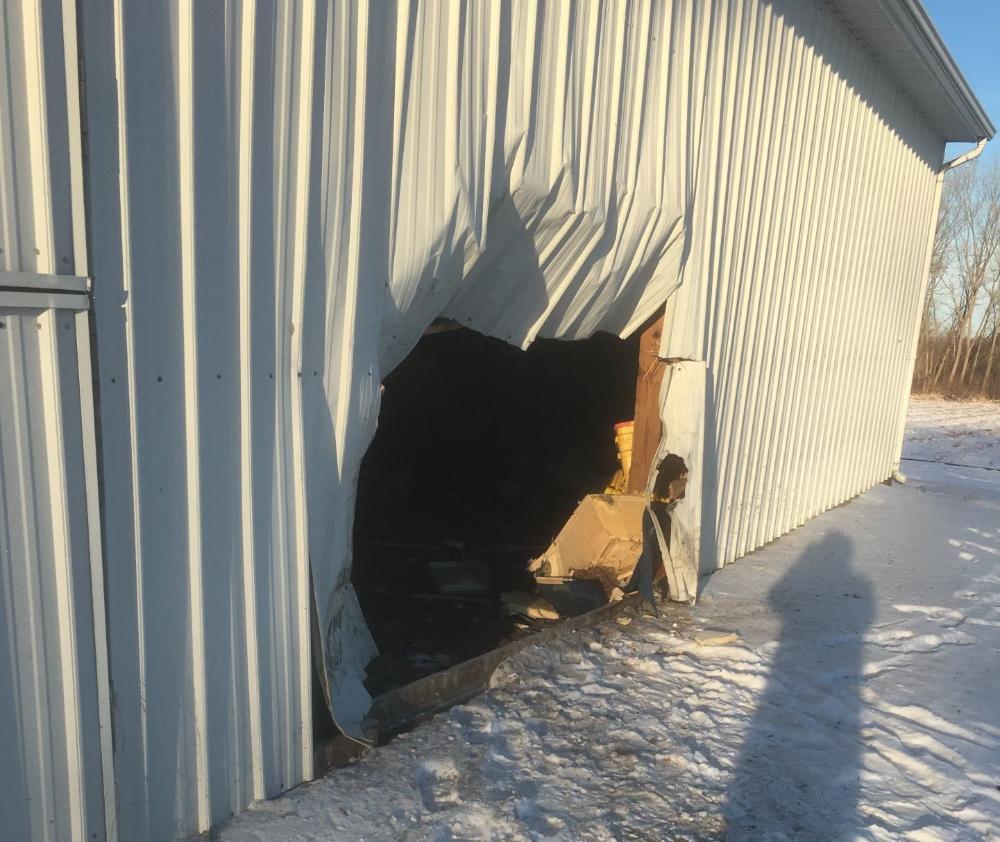 Dunkirk man ticketed after vehicle crashes into barn in Sheridan ...