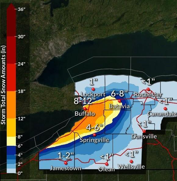 Winter Storm Warning Discontinued, Lake Effect Snow Warning Through ...