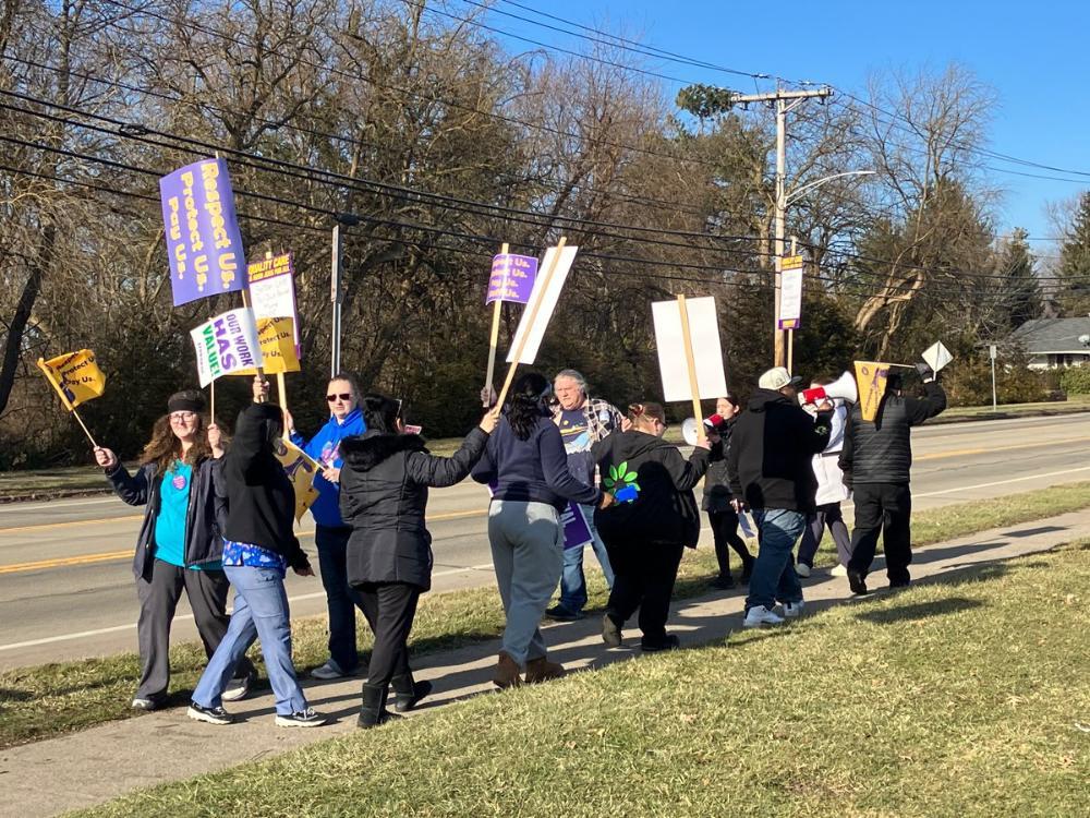 Union Workers Hold Picket at Dunkirk Rehab and Nursing Center ...