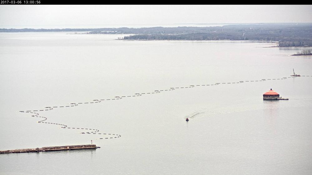 Removal of the Lake Erie Ice Boom is underway | Chautauqua Today