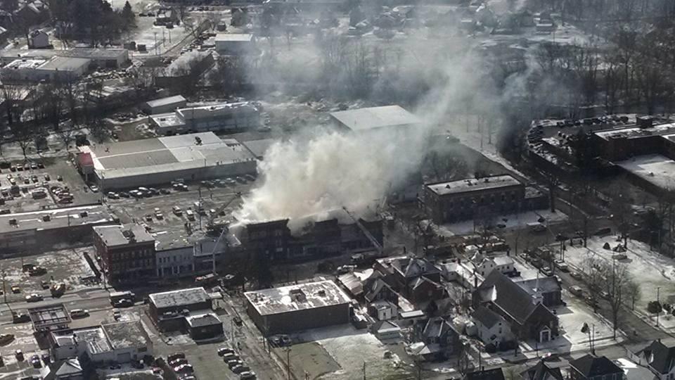 Over dozen departments battle fire in downtown Falconer | Chautauqua Today