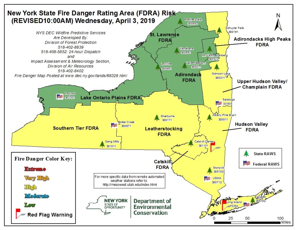 State DEC Lists Most of Western New York as High Wildfire Risk ...