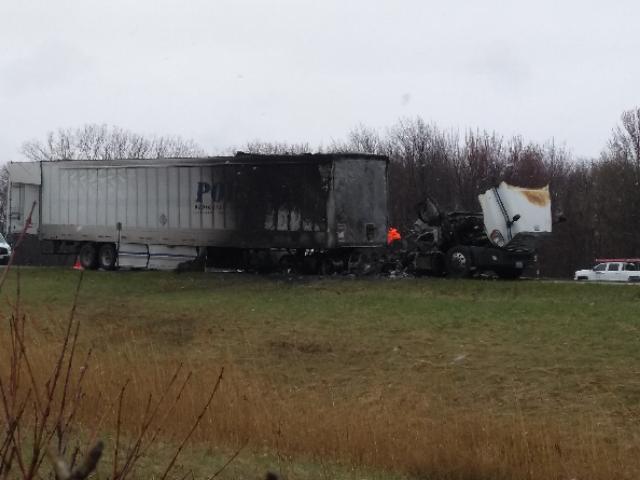 Firefighters respond to tractor-trailer fire on Thruway | Chautauqua Today