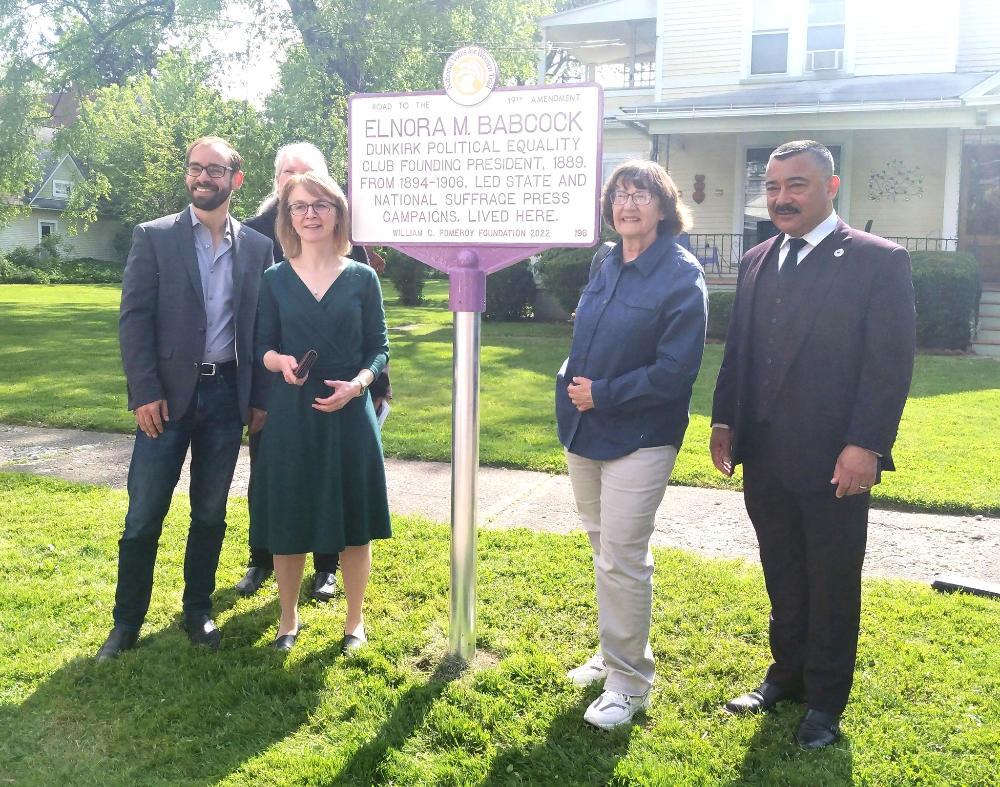 Historical Marker Dedicated in Dunkirk to Women's Suffrage Pioneer ...