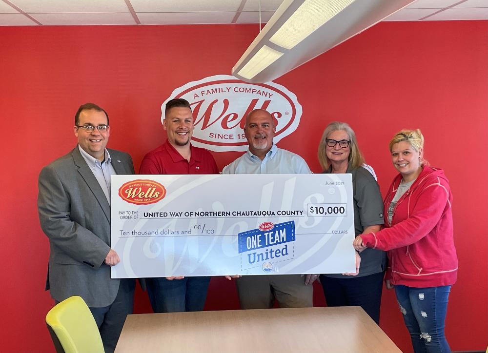 Wells Enterprises makes contribution to United Way | Chautauqua Today