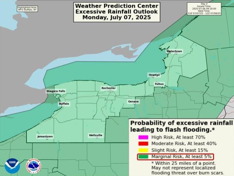 Hot and Humid Across WNY Today, Heavy Rain Possible Monday | Chautauqua ...