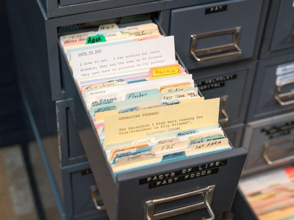 Ribbon Cut on Joan Rivers Joke File Exhibit at National Comedy Center ...